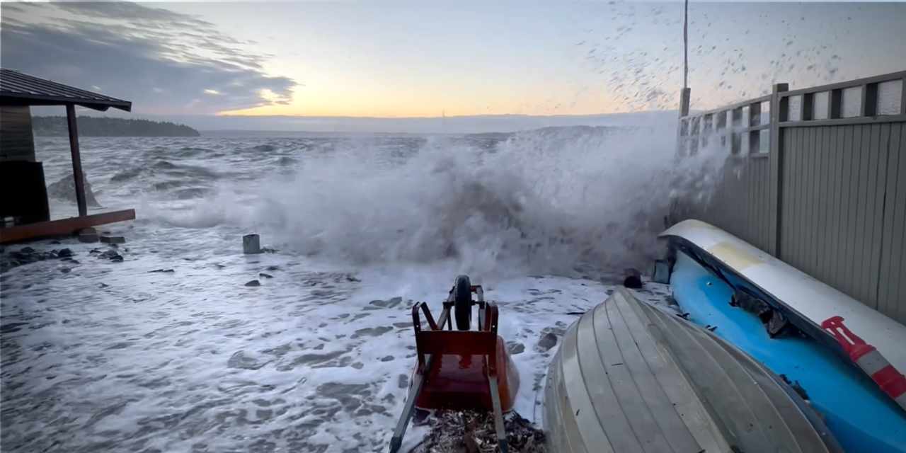 VIDEOS: High tide & windstorm batter South King County shorelines - The ...